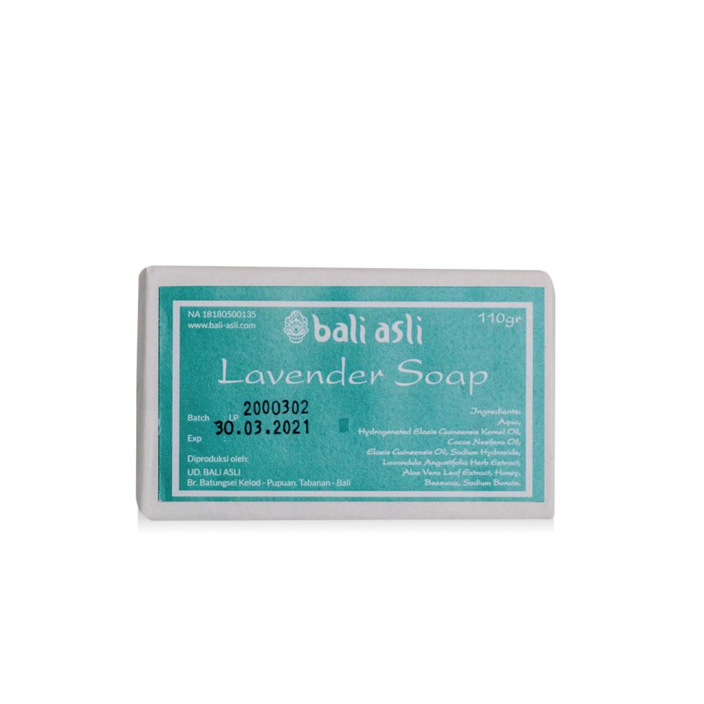 Bali Asli Lavender Natural Soap Bar 110g - Bali Buda