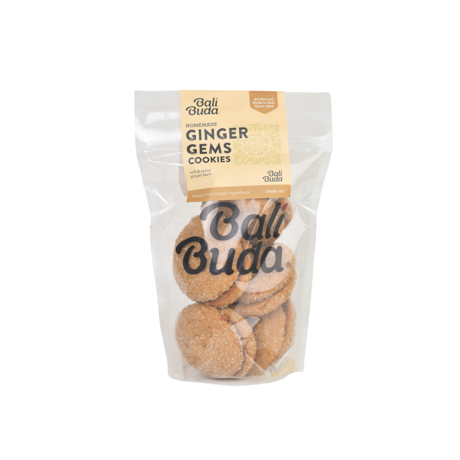Bali Buda Ginger Gems Cookies 10 pcs - Bali Buda